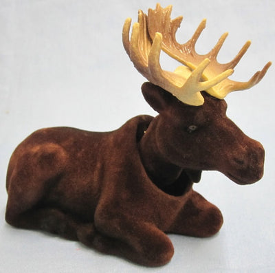 Flocked Bobblehead Moose