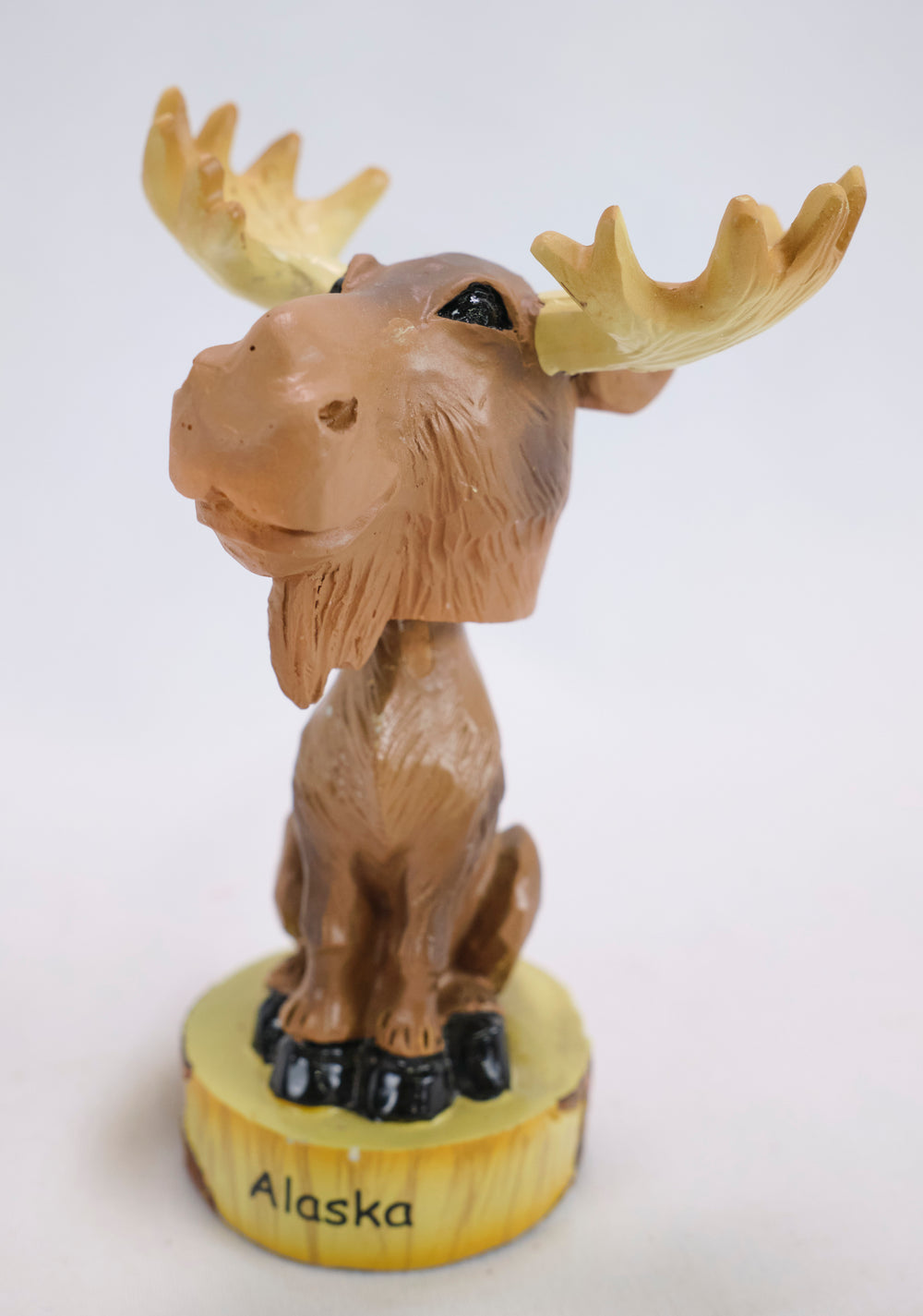 Moose Alaska Resin Bobble Head