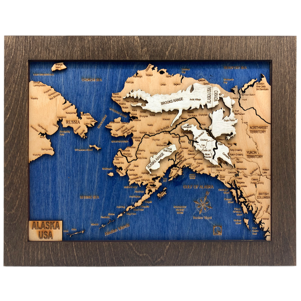 Wood Inlay Maps